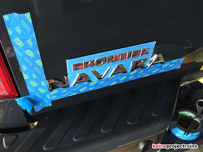 How-To: Navara Tailgate Emblem Swap – Project:Keira